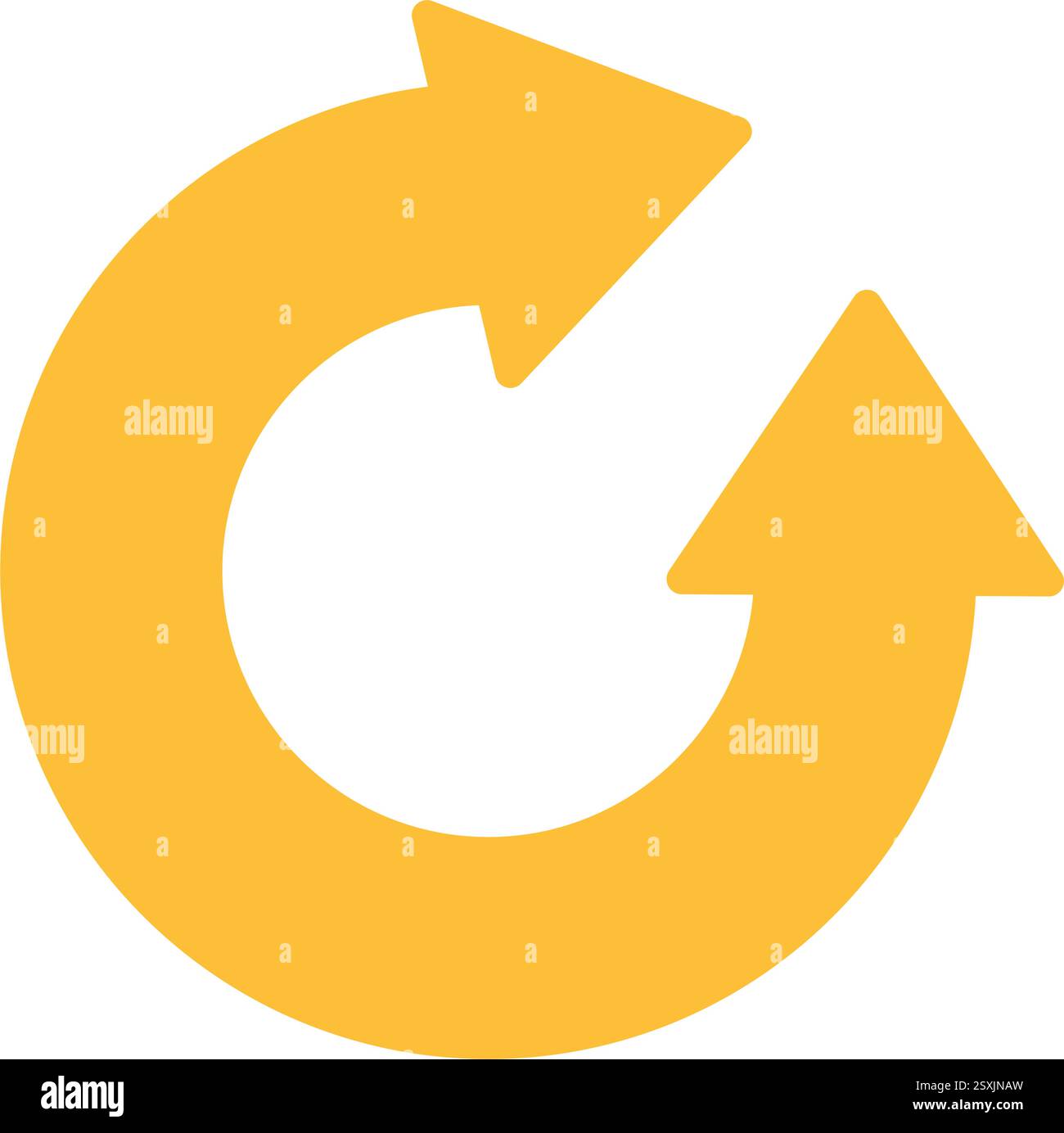 Double Ended Arrow Circular Rotation Icon Stock Vector Image & Art - Alamy