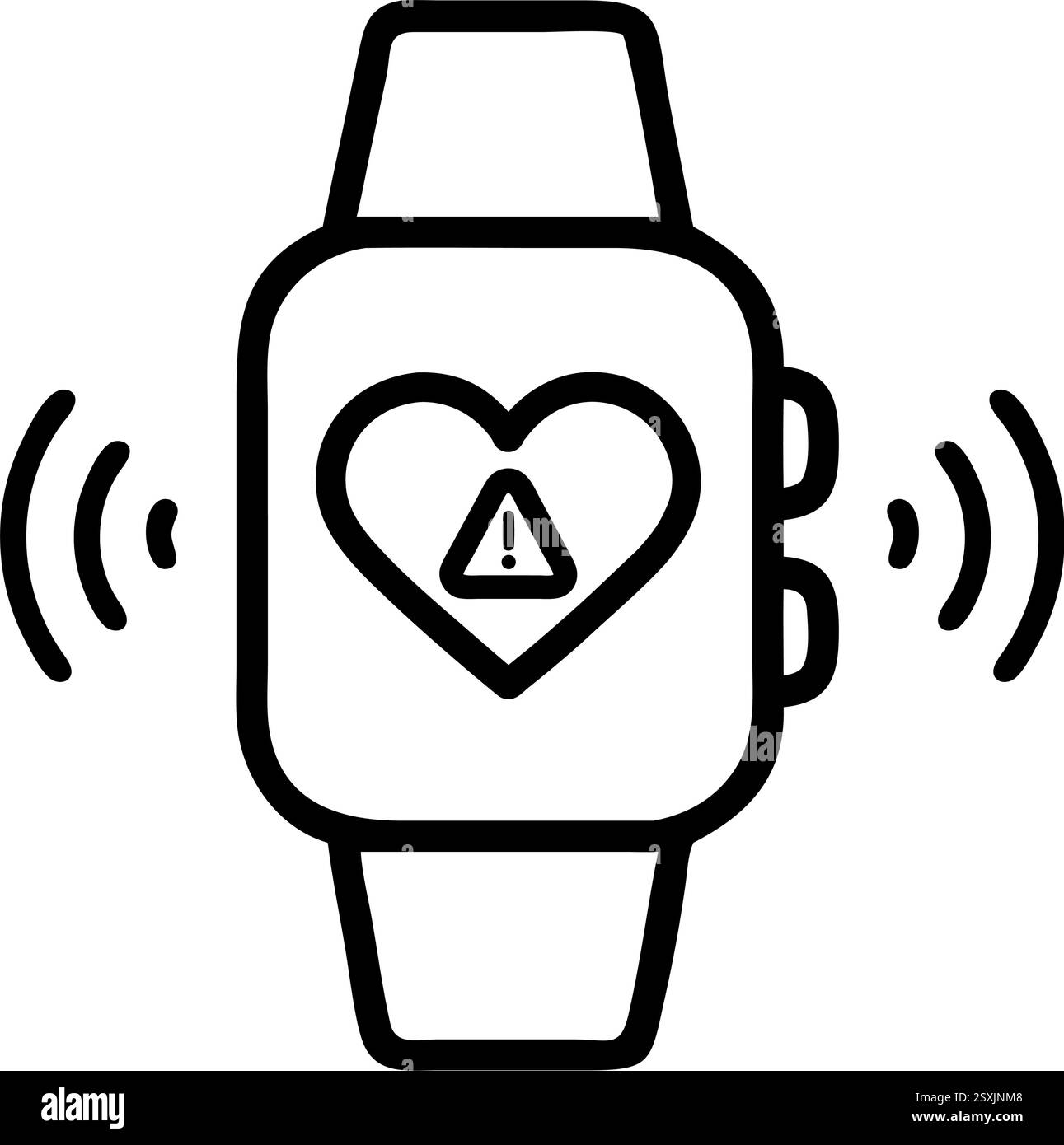 Medical Alert Smartwatch Emergency Signal Stock Vector Image & Art - Alamy