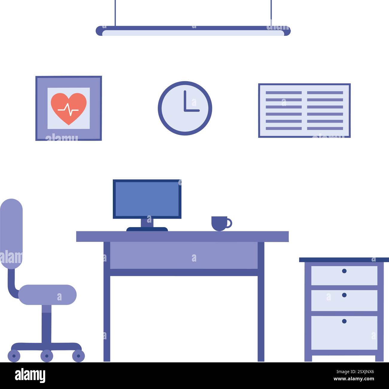 Doctor Room Modern Office Interior Stock Vector Image & Art - Alamy