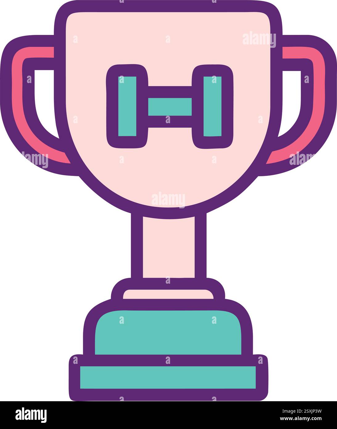 Fitness Challenge Trophy Achievement Icon Stock Vector Image & Art - Alamy