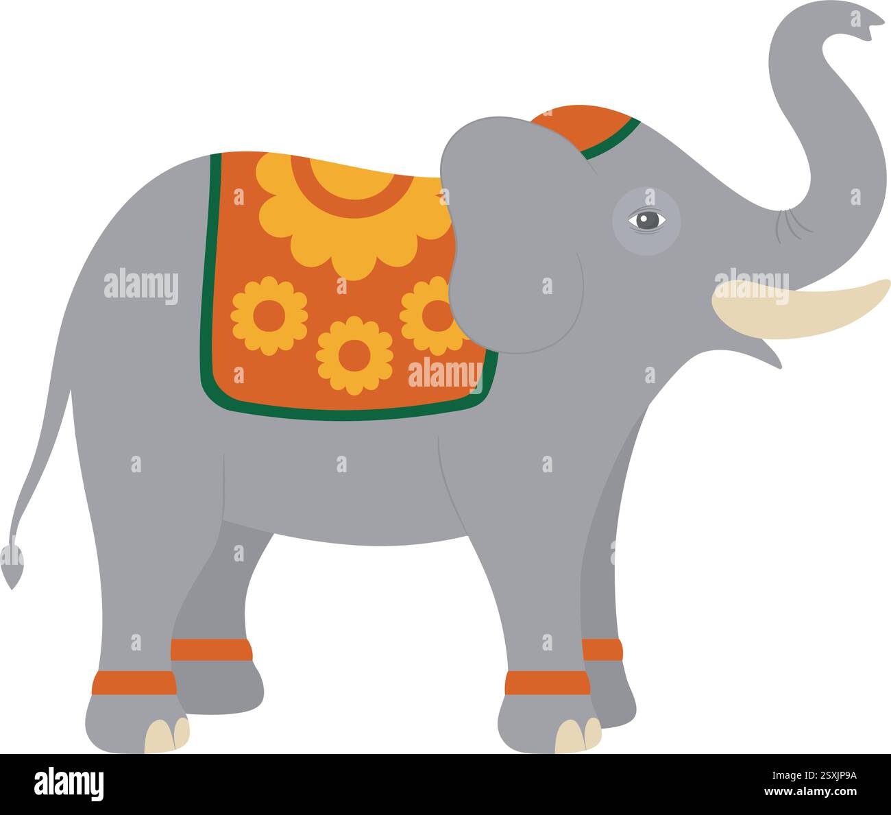 Indian ceremonial elephant Cut Out Stock Images & Pictures - Alamy