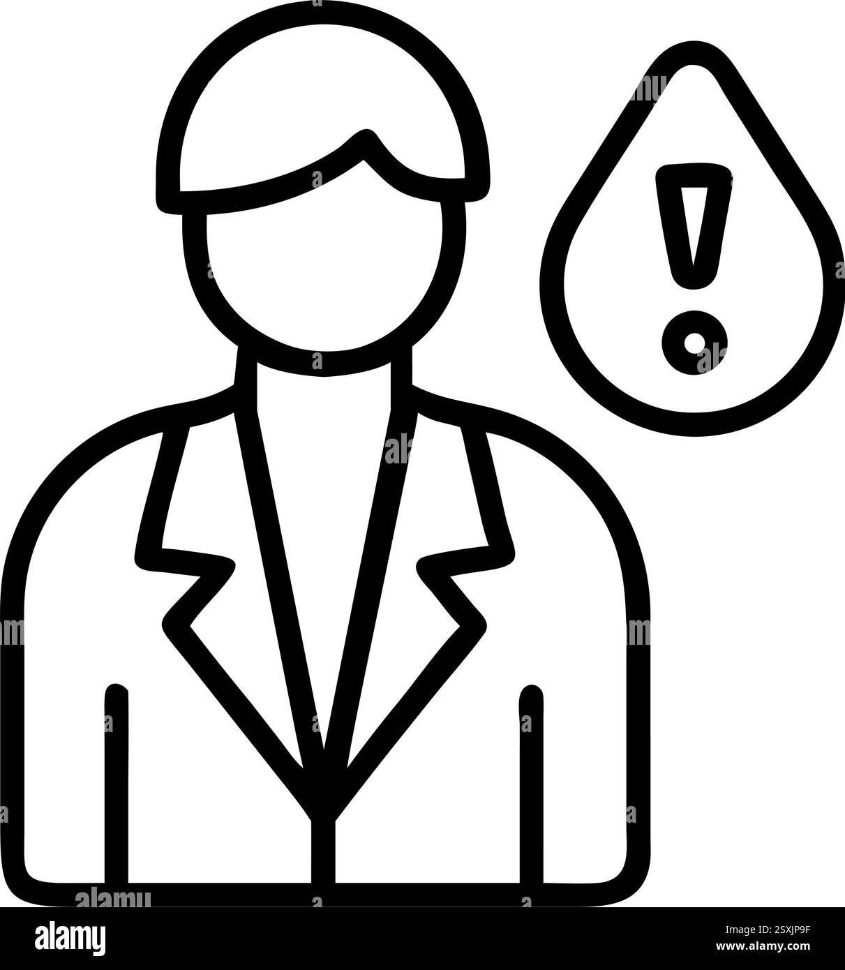 Medical Alert Doctor Warning Symbol Stock Vector Image & Art - Alamy