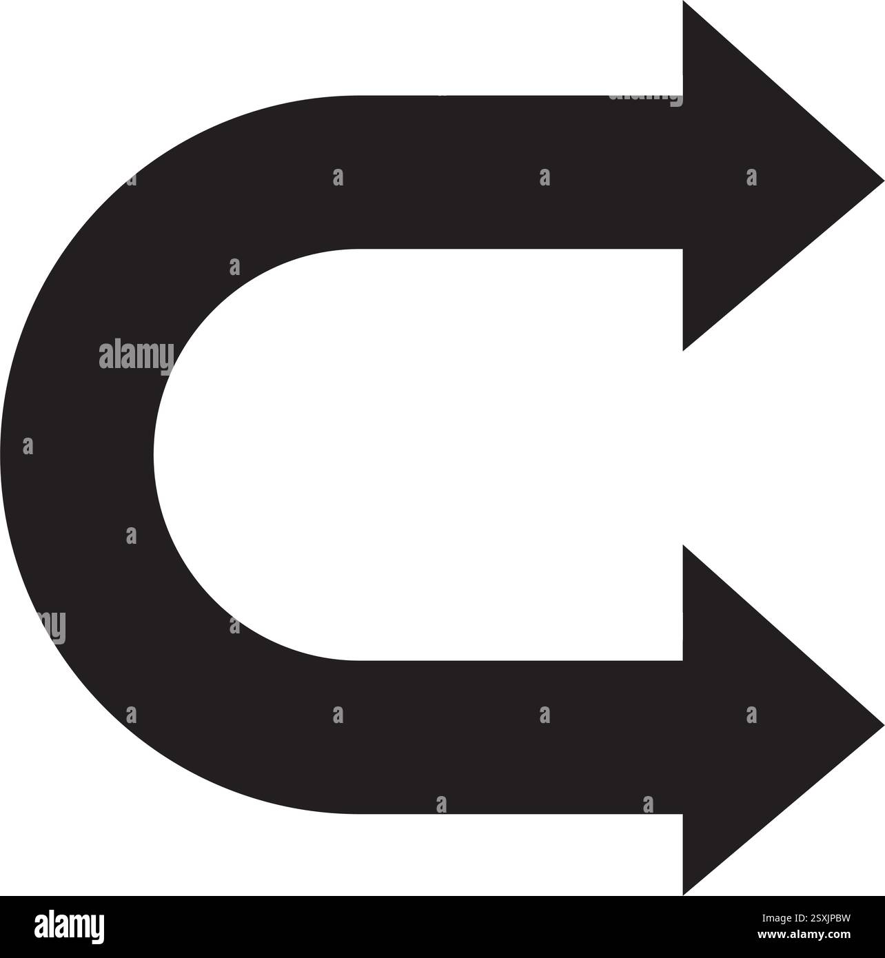 Double Ended Arrow Loop Icon Stock Vector Image & Art - Alamy