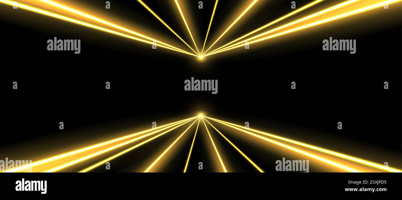 Yellow laser beams concert hi-res stock photography and images - Alamy