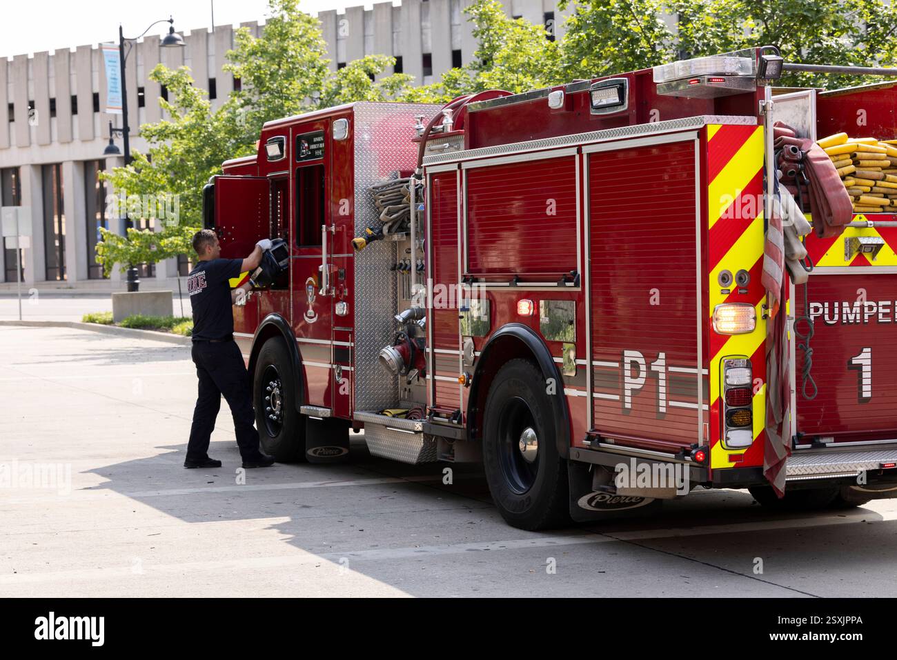 Kansas City, Kansas, USA - June 15, 2023: A Kansas City Fire Department ...