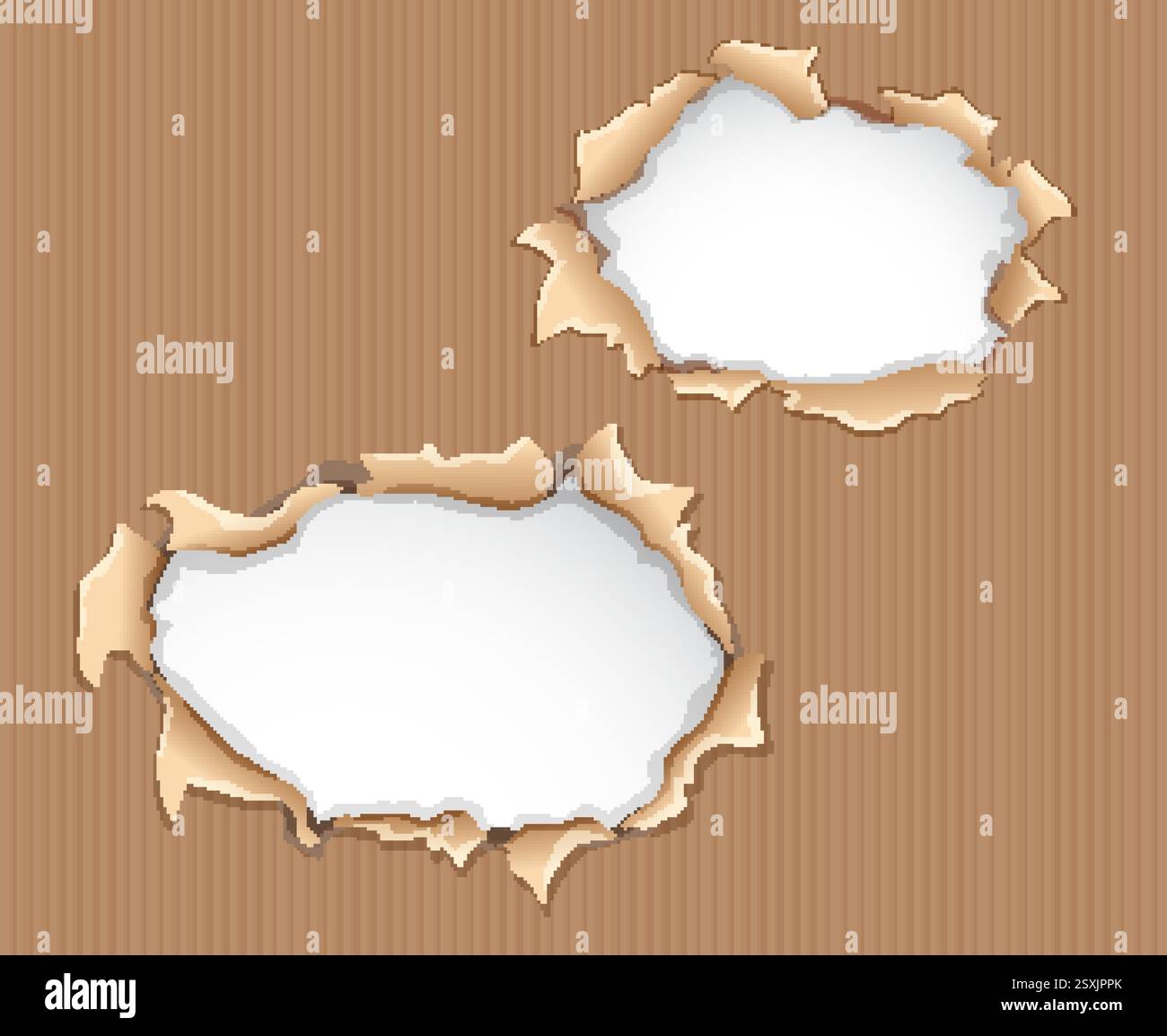 Illustration of torn paper revealing blank space Stock Vector Image & Art - Alamy