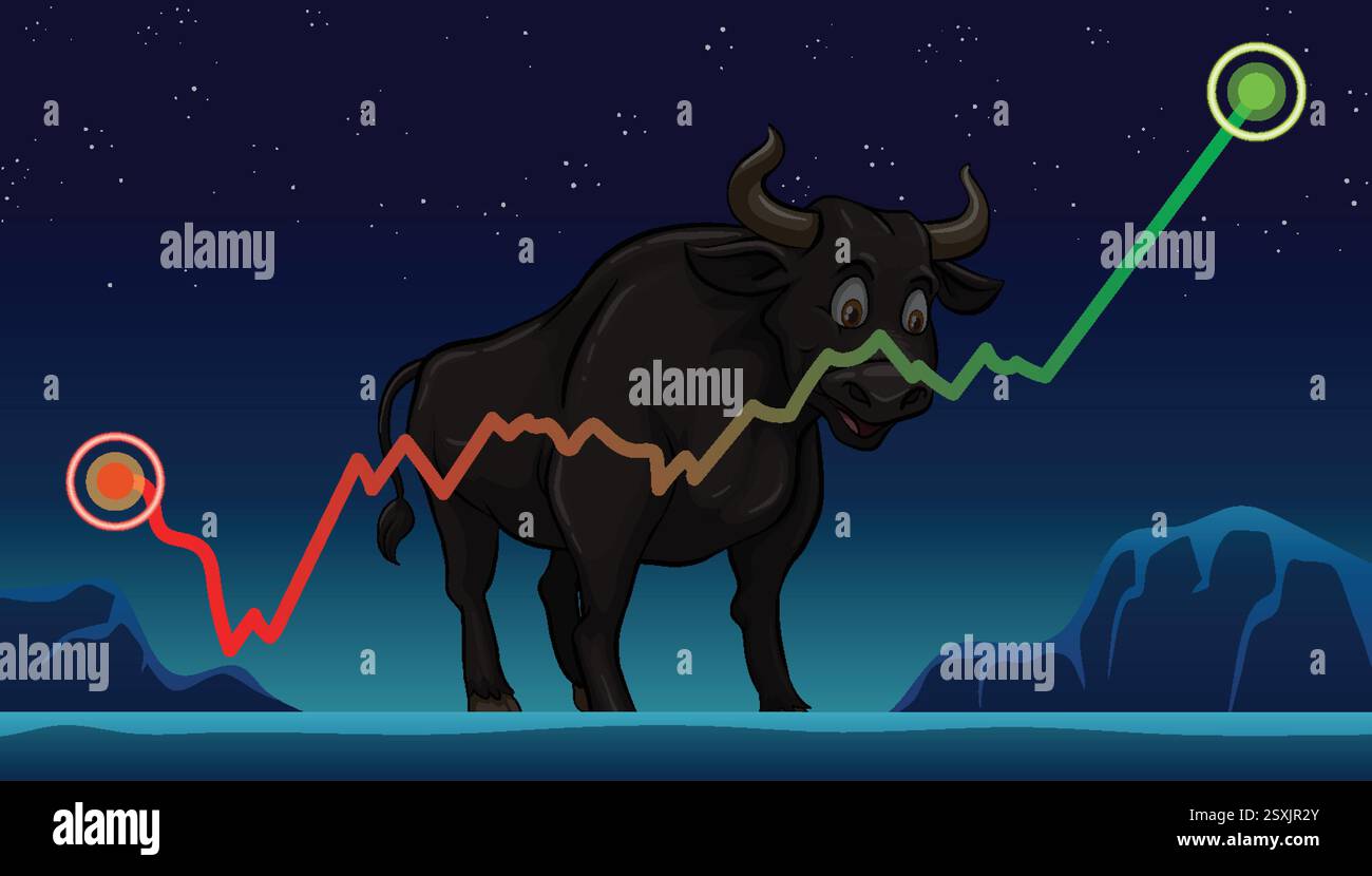 Market bullish Stock Vector Images - Alamy