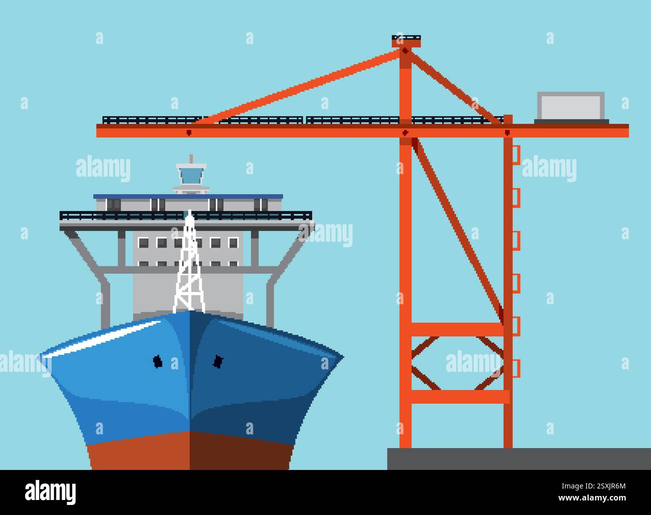 Shipping industry operations Stock Vector Images - Alamy