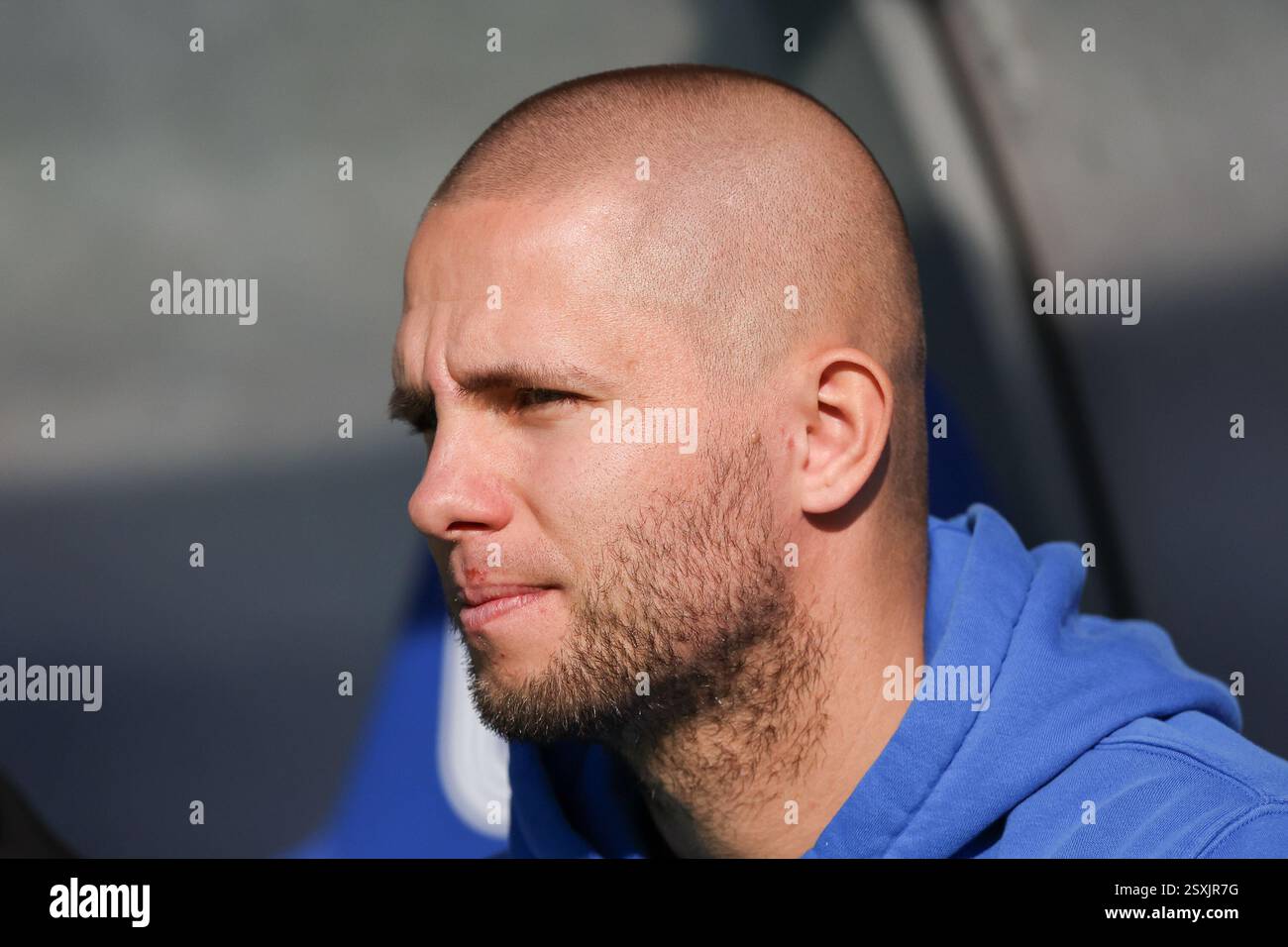 Chorzow, Poland. 22nd Feb, 2025. Coach Dawid Szulczek of Ruch Chorzow seen during BETCLIC 1 ...