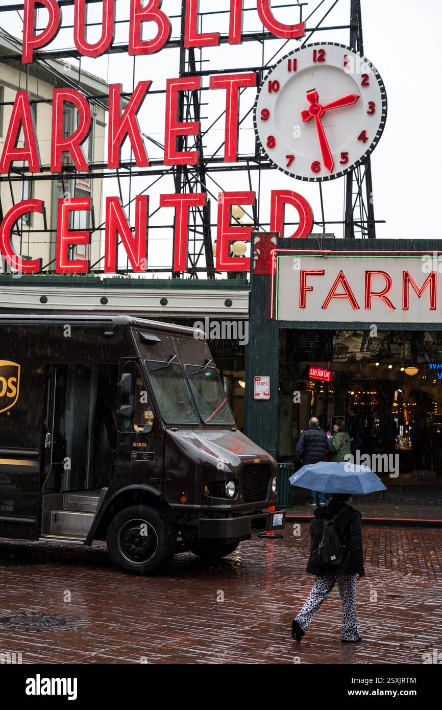 Seattle, USA. 24th Feb 2025. Seattle braces for high wind and rain ...