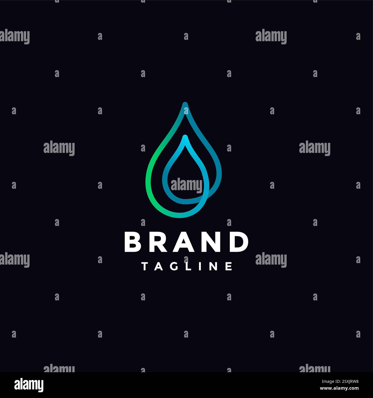 Simple Line Water Inside Water Logo Design. Simple Water To Water Line ...