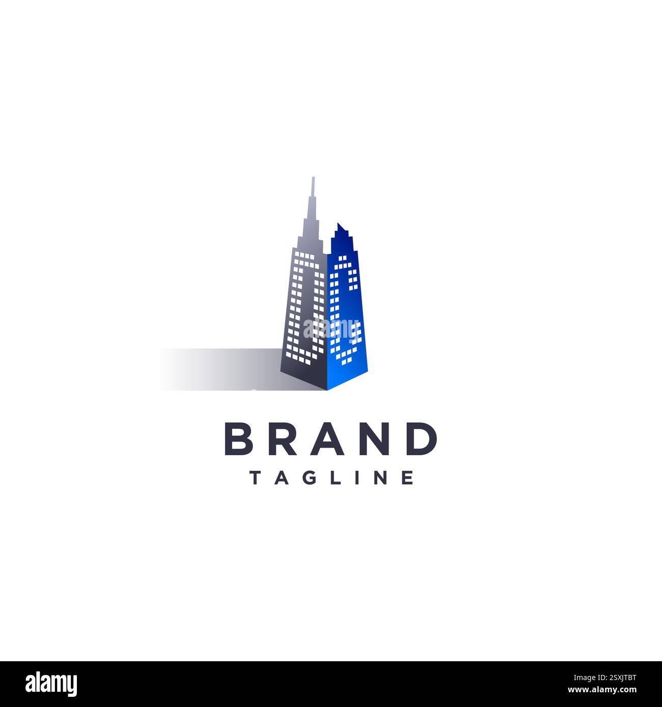 Buildings With Initials Letter DC Logo Design. Two Skyscrapers With ...