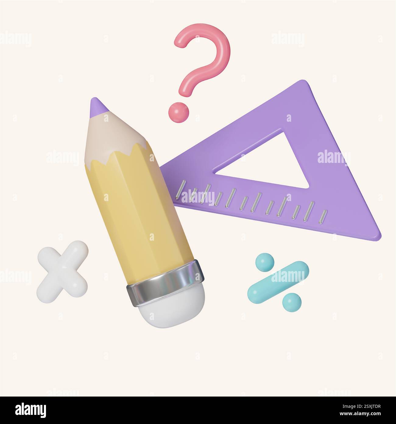 Mathematical Operations and Learning Education 3d icons, Back to school ...