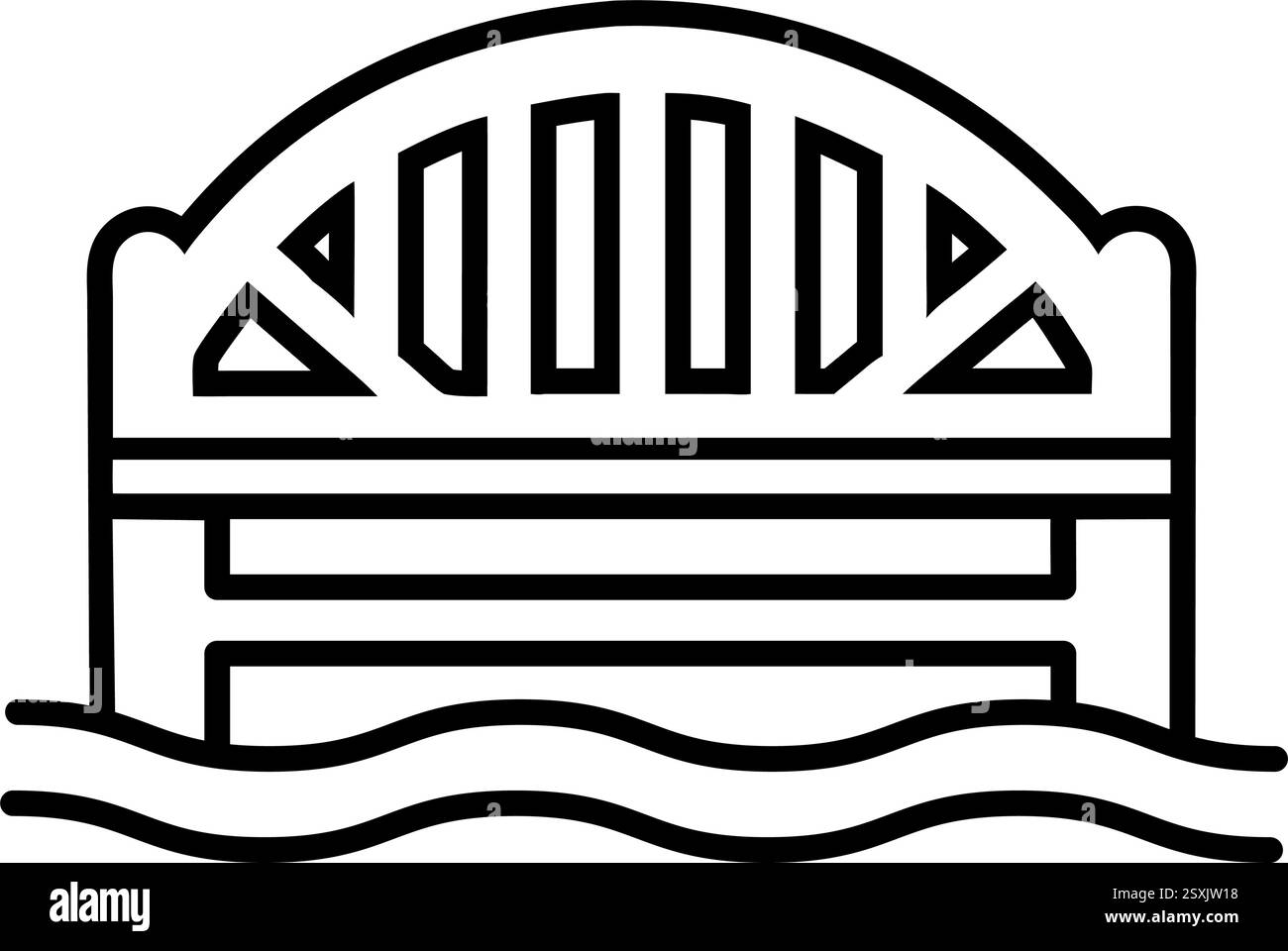 Australia Harbour Bridge BW icon Stock Vector Image & Art - Alamy