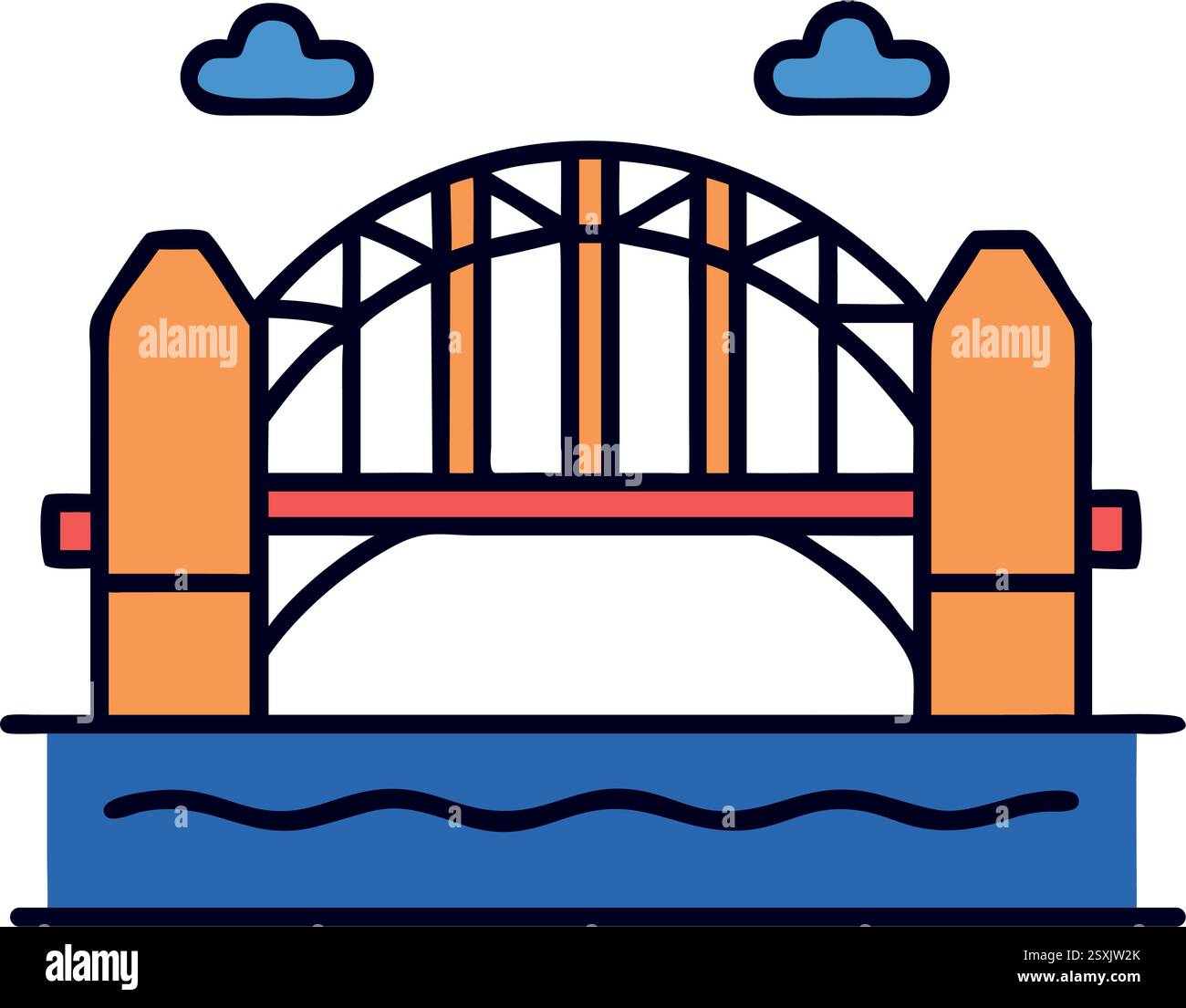 Australia Sydney Harbour Bridge Stock Vector Image & Art - Alamy