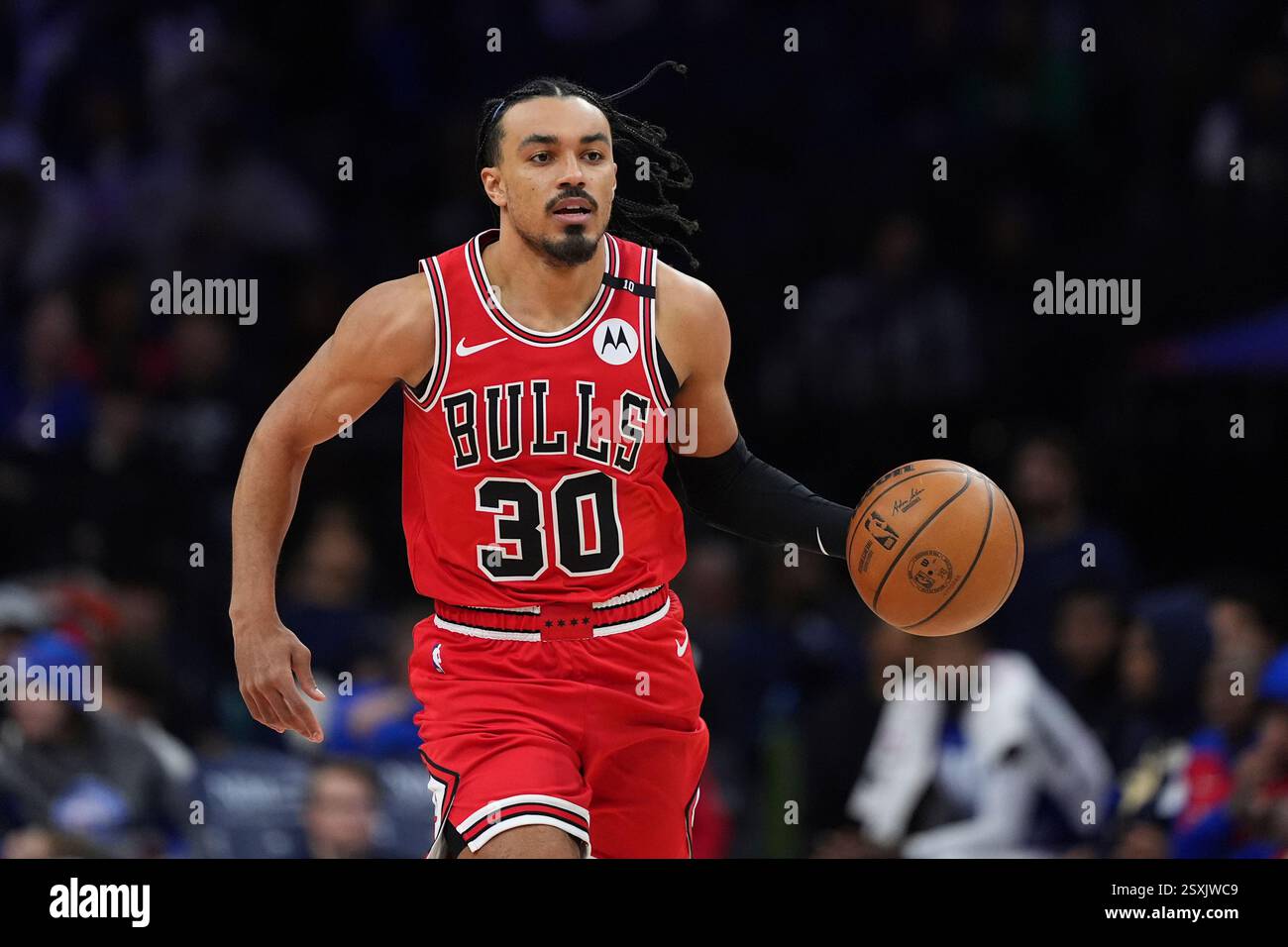 Chicago Bulls' Tre Jones plays during an NBA basketball game Monday ...