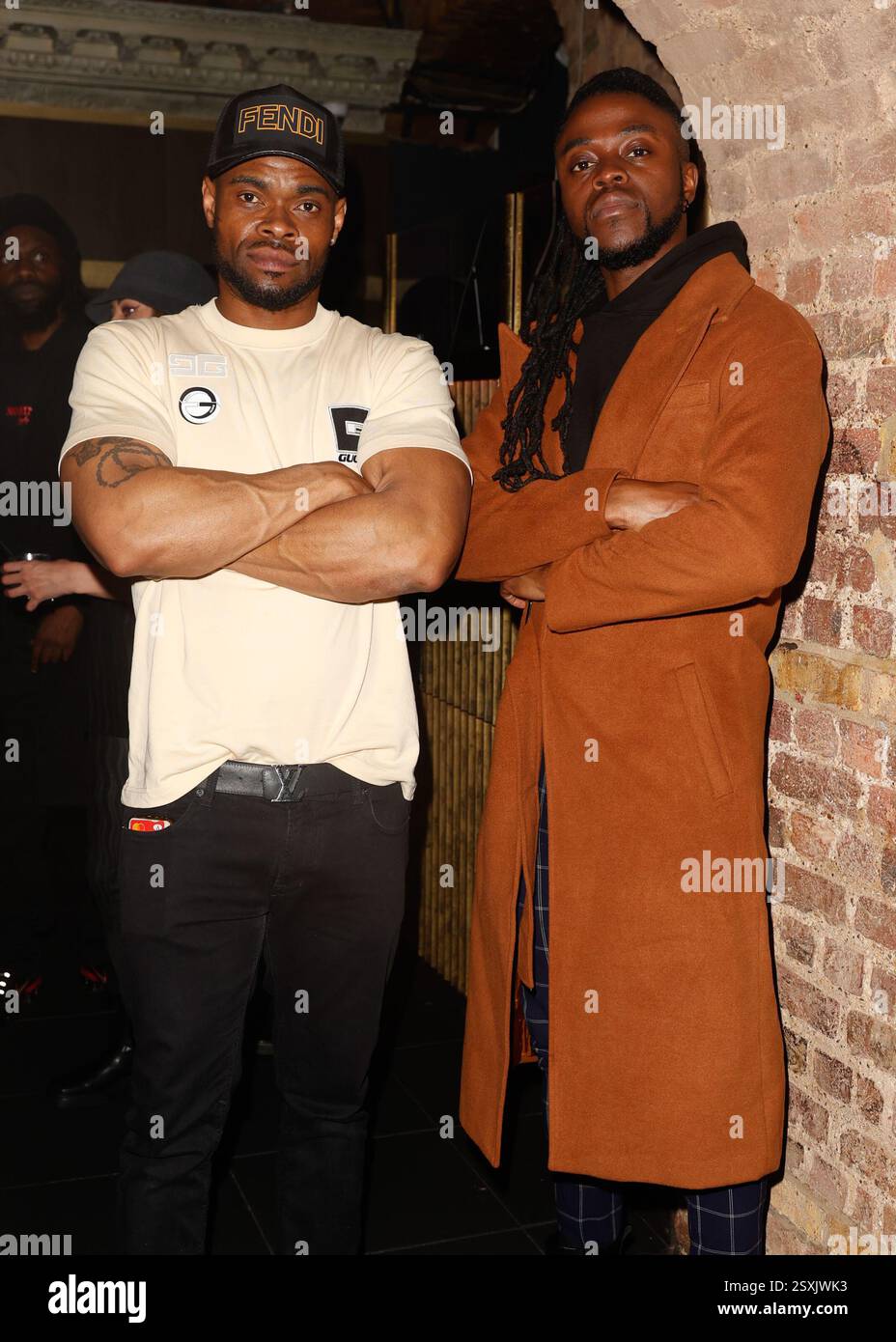 London, UK. 20th Feb, 2025. Beluga Ice and Kasali Casal attend the Nom ...