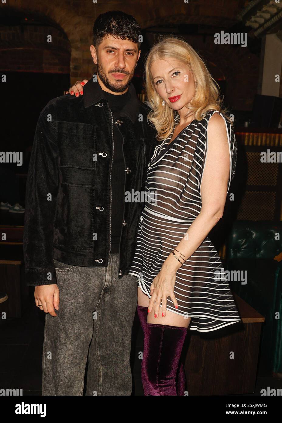 London, UK. 20th Feb, 2025. Marcello Spooks and Krisztina Kalman attend ...