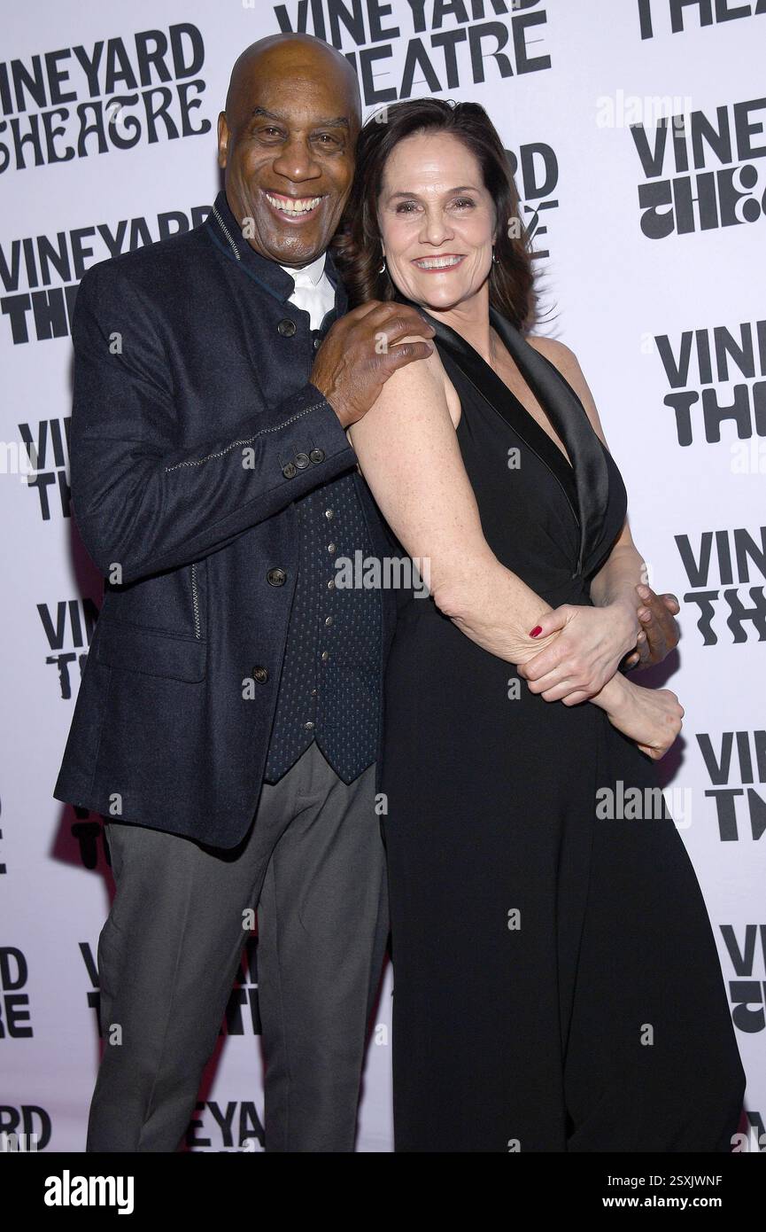 New York, USA. 24th Feb, 2025. (L-R) Joe Morton and Nora Chavooshian ...