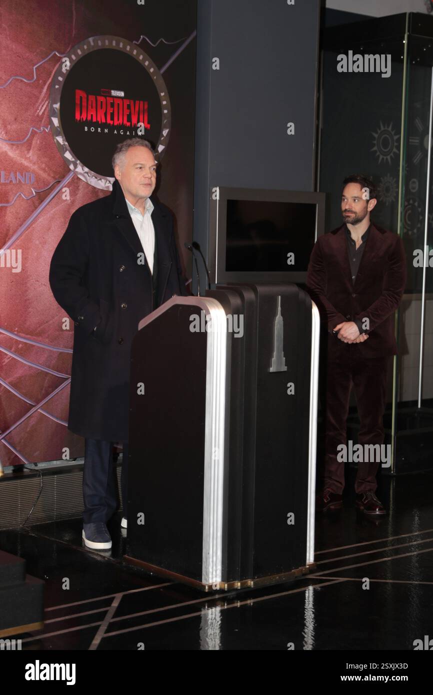 Ny, USA. 24th Feb, 2025. NEW YORK, NEW YORK - FEBRUARY 24: Charlie Cox and Vincent D'Onofrio ...