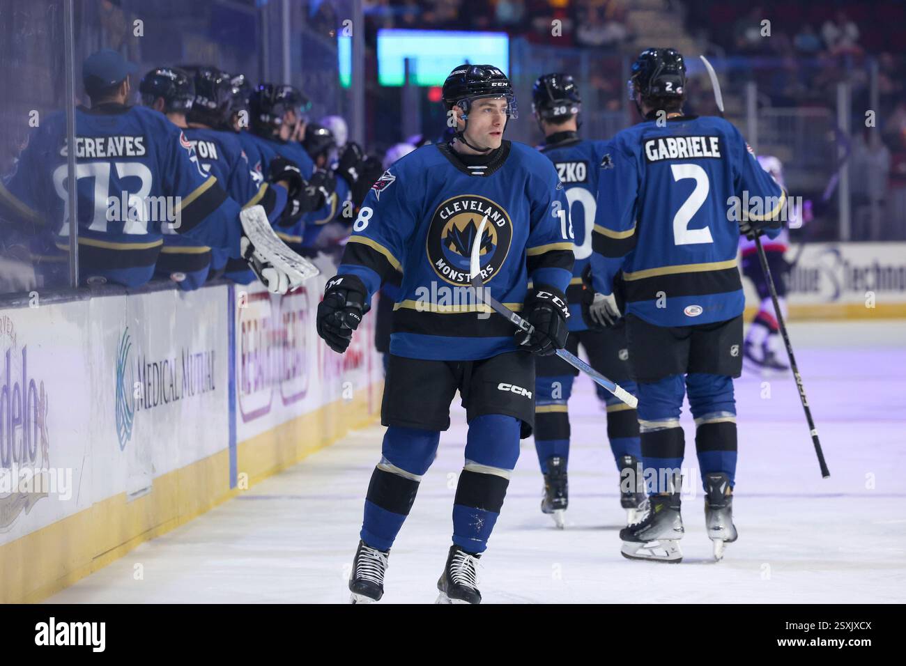CLEVELAND, OH - FEBRUARY 24: Cleveland Monsters center Dylan Gambrell ...