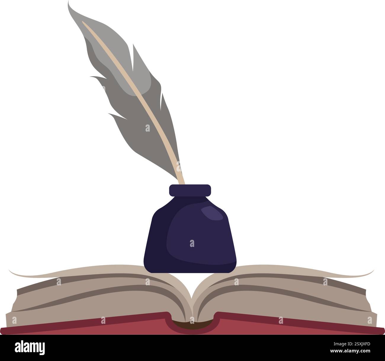 Poem book and Ink bottle icon Stock Vector Image & Art - Alamy