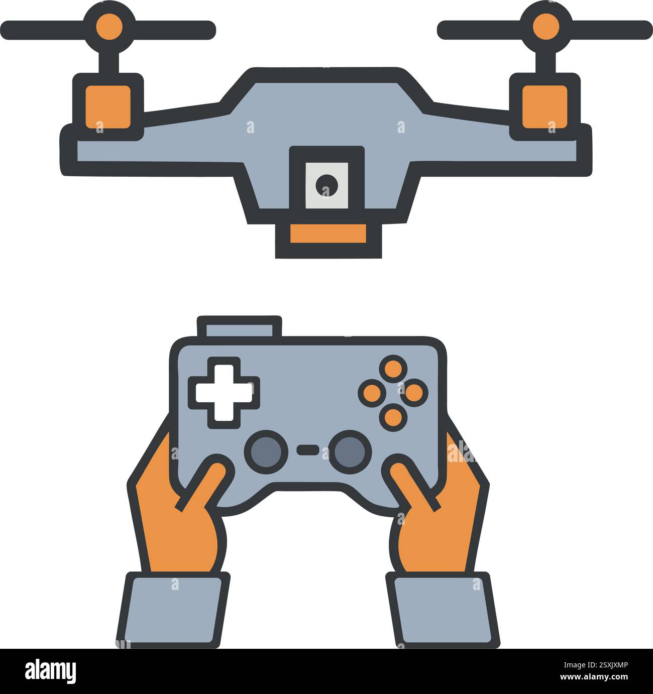 Hands on controller Cut Out Stock Images & Pictures - Alamy