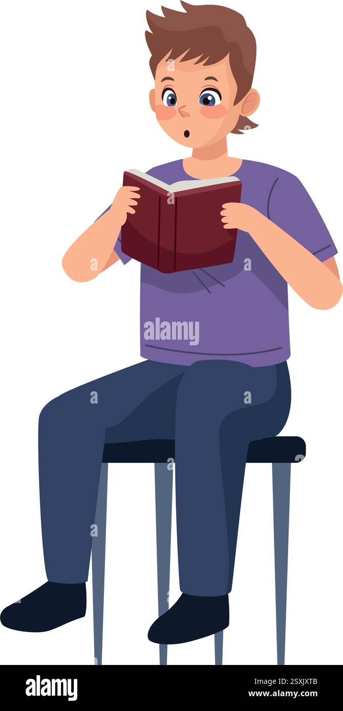 Spoken poem artist seated with a book icon Stock Vector Image & Art - Alamy