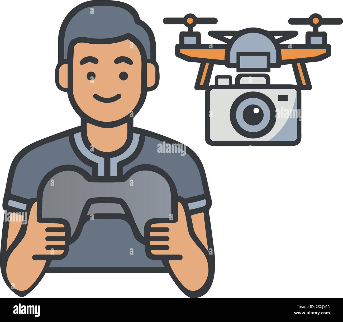 Remote control isolated hands Stock Vector Images - Alamy