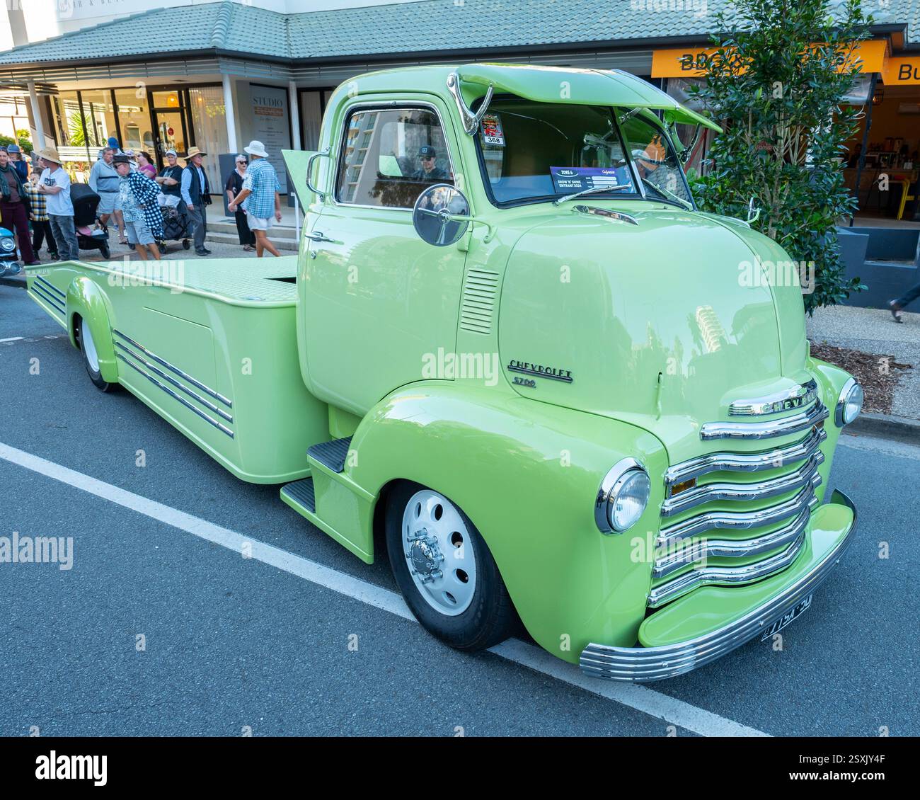 Chevrolet 5700 Custom Pickup Truck at the Cooly Rocks On retro festival ...