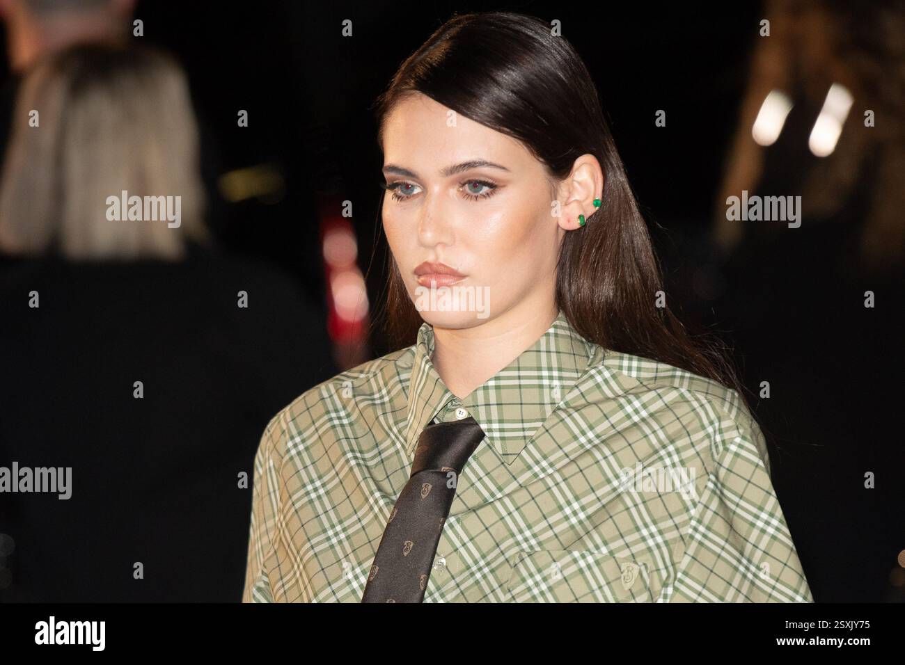 London, UK. 24 Feb, 2025. Pictured: Sienna Spiro attends Burberry's ...