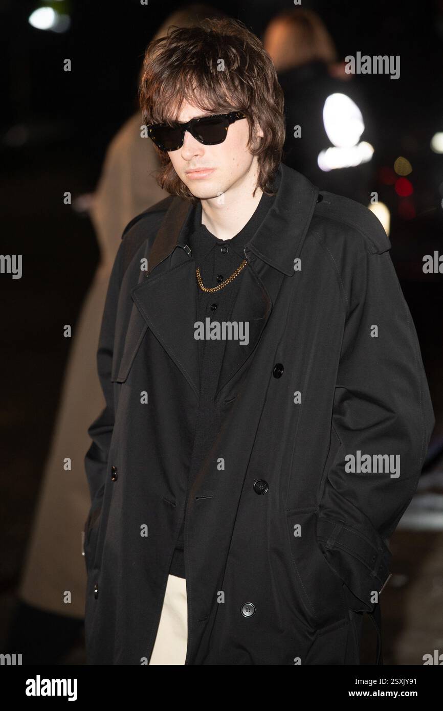 London, UK. 24 Feb, 2025. Pictured: Gene Gallagher attends Burberry's ...