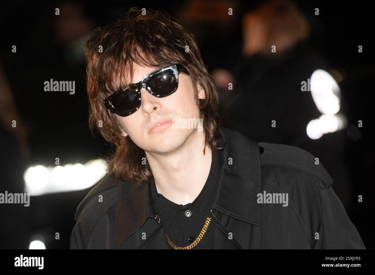 London, UK. 24 Feb, 2025. Pictured: Gene Gallagher attends Burberry's ...