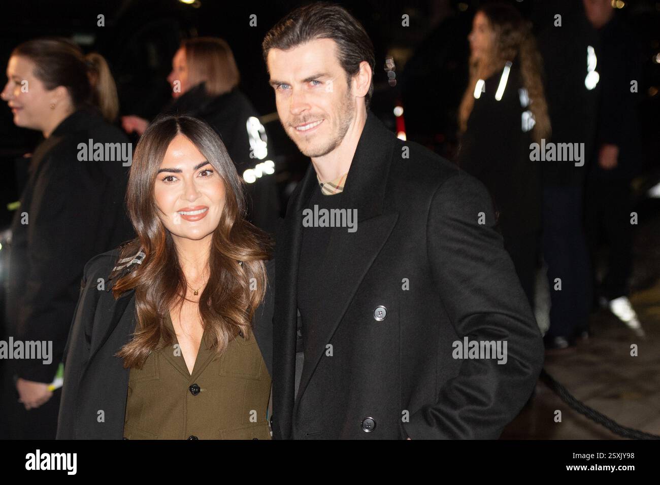 London, UK. 24 Feb, 2025. Pictured: Emma Rhys-Jones and Gareth Bale ...