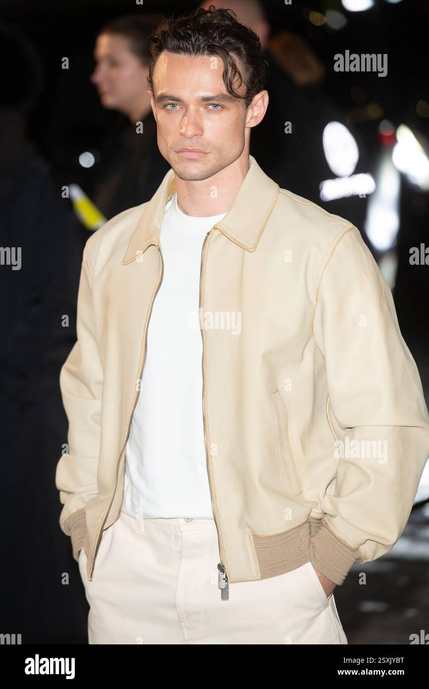 London, UK. 24 Feb, 2025. Pictured: Thomas Doherty attends Burberry's ...