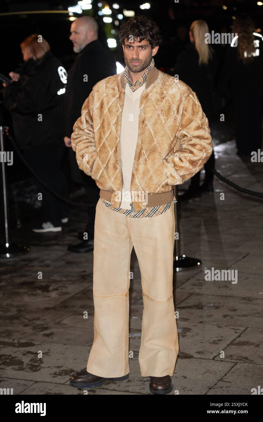 London, UK. 24 Feb, 2025. Pictured: Andrew Georgiades attends Burberry ...