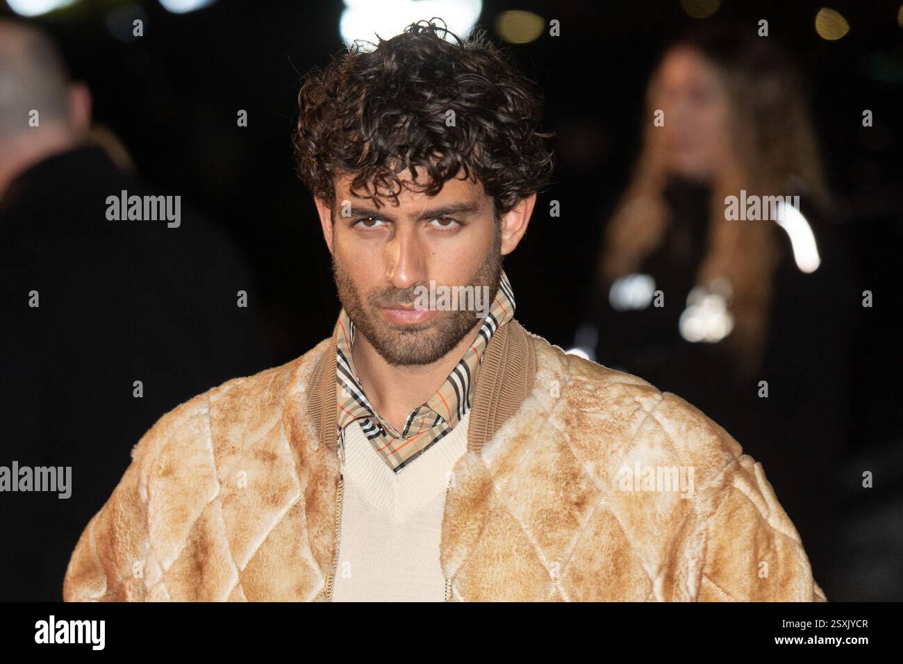 London, UK. 24 Feb, 2025. Pictured: Andrew Georgiades attends Burberry ...