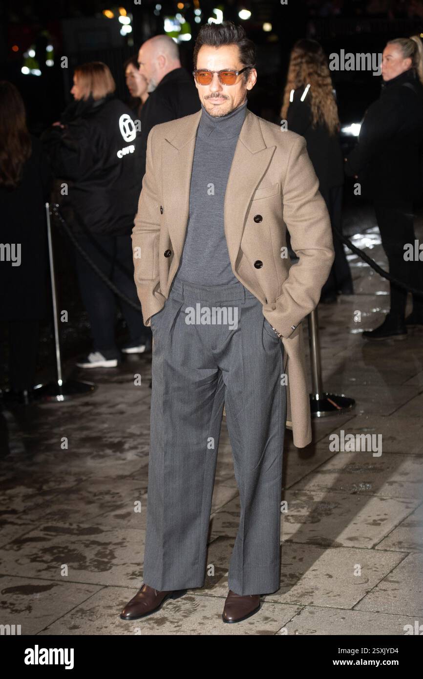 London, UK. 24 Feb, 2025. Pictured: David Gandy attends Burberry's AW25 ...