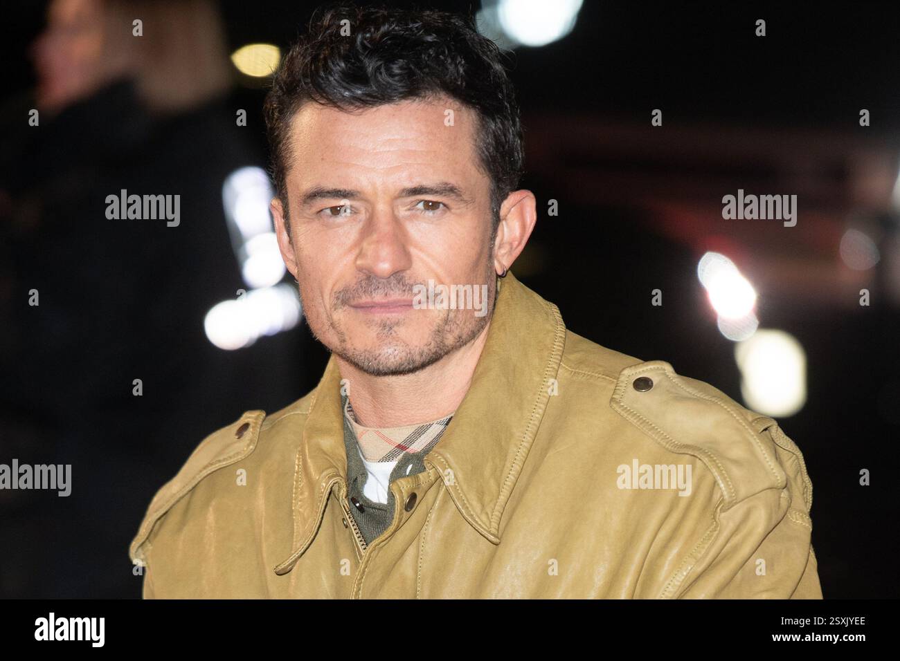 London, UK. 24 Feb, 2025. Pictured: Orlando Bloom attends Burberry's ...