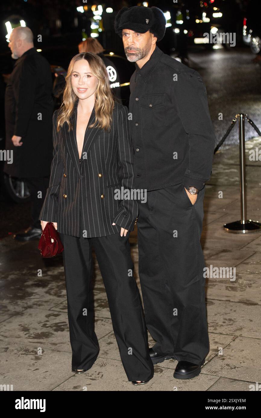 London, UK. 24 Feb, 2025. Pictured: Kate Ferdinand and Rio Ferdinand ...