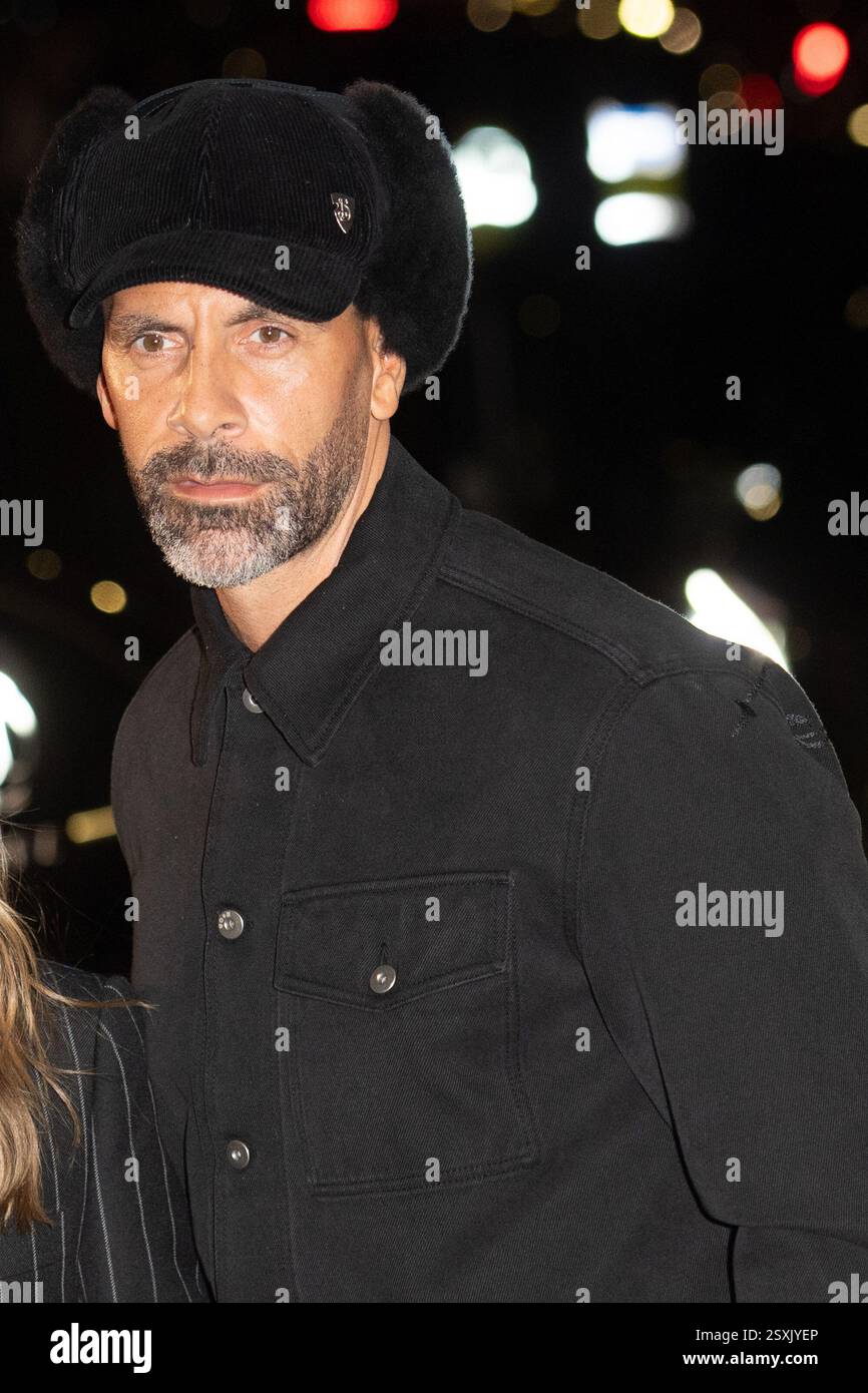 London, UK. 24 Feb, 2025. Pictured: Rio Ferdinand attends Burberry's ...