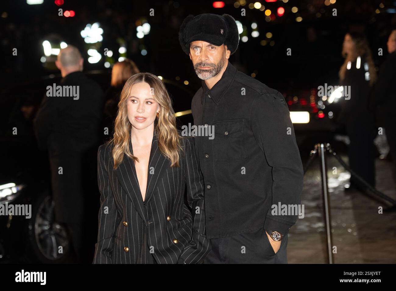 London, UK. 24 Feb, 2025. Pictured: Kate Ferdinand and Rio Ferdinand ...
