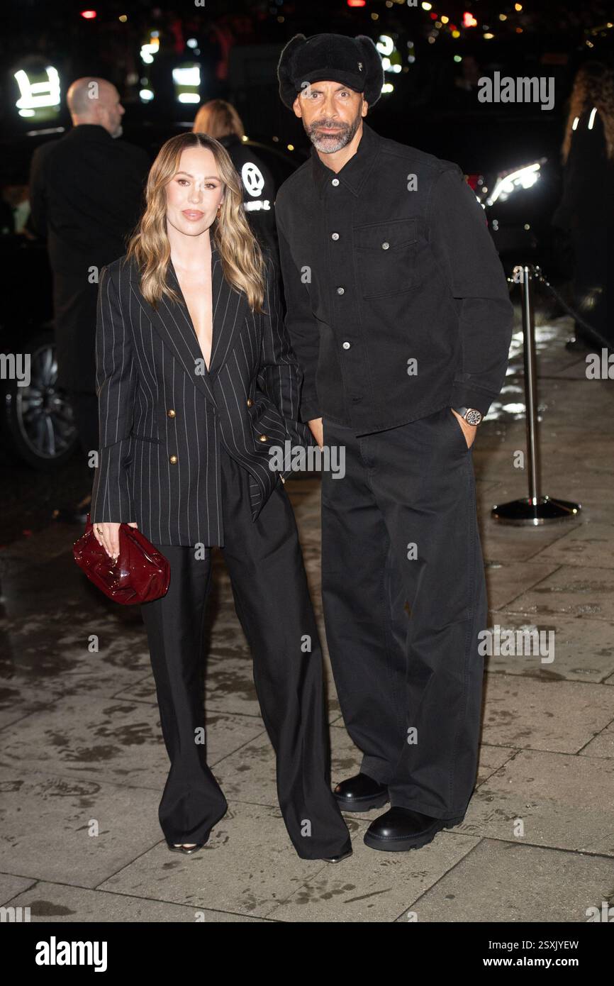 London, UK. 24 Feb, 2025. Pictured: Kate Ferdinand and Rio Ferdinand ...