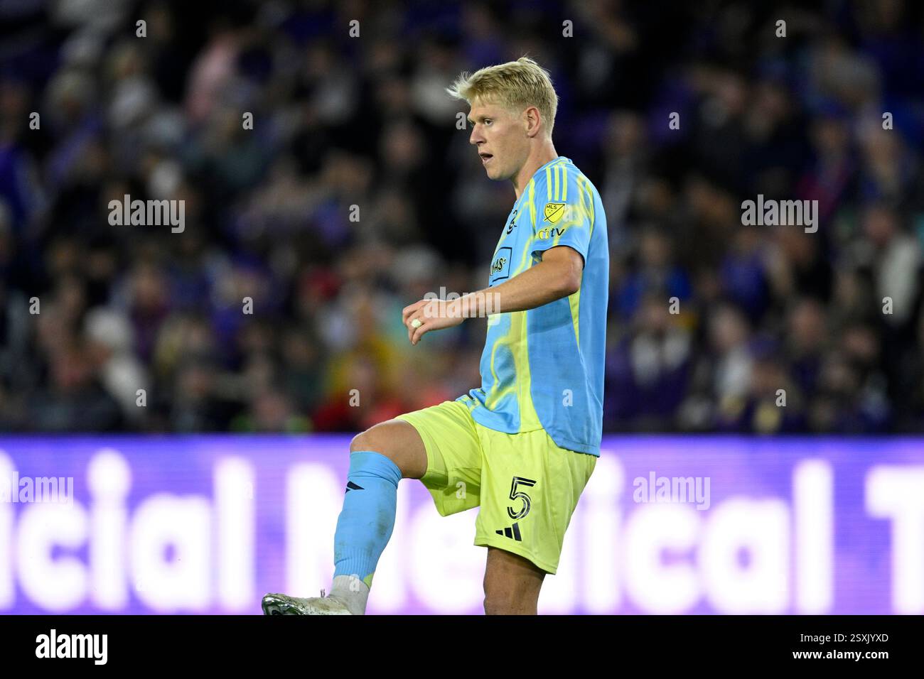Philadelphia Union defender Jakob Glesnes (5) during an MLS soccer ...