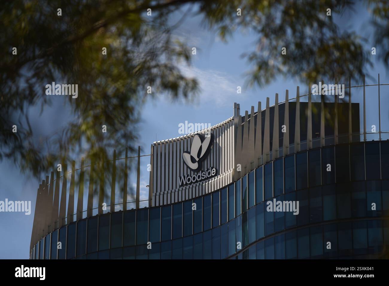 Perth, Australia. 25th Feb, 2025. The Woodside Headquarters is seen in ...