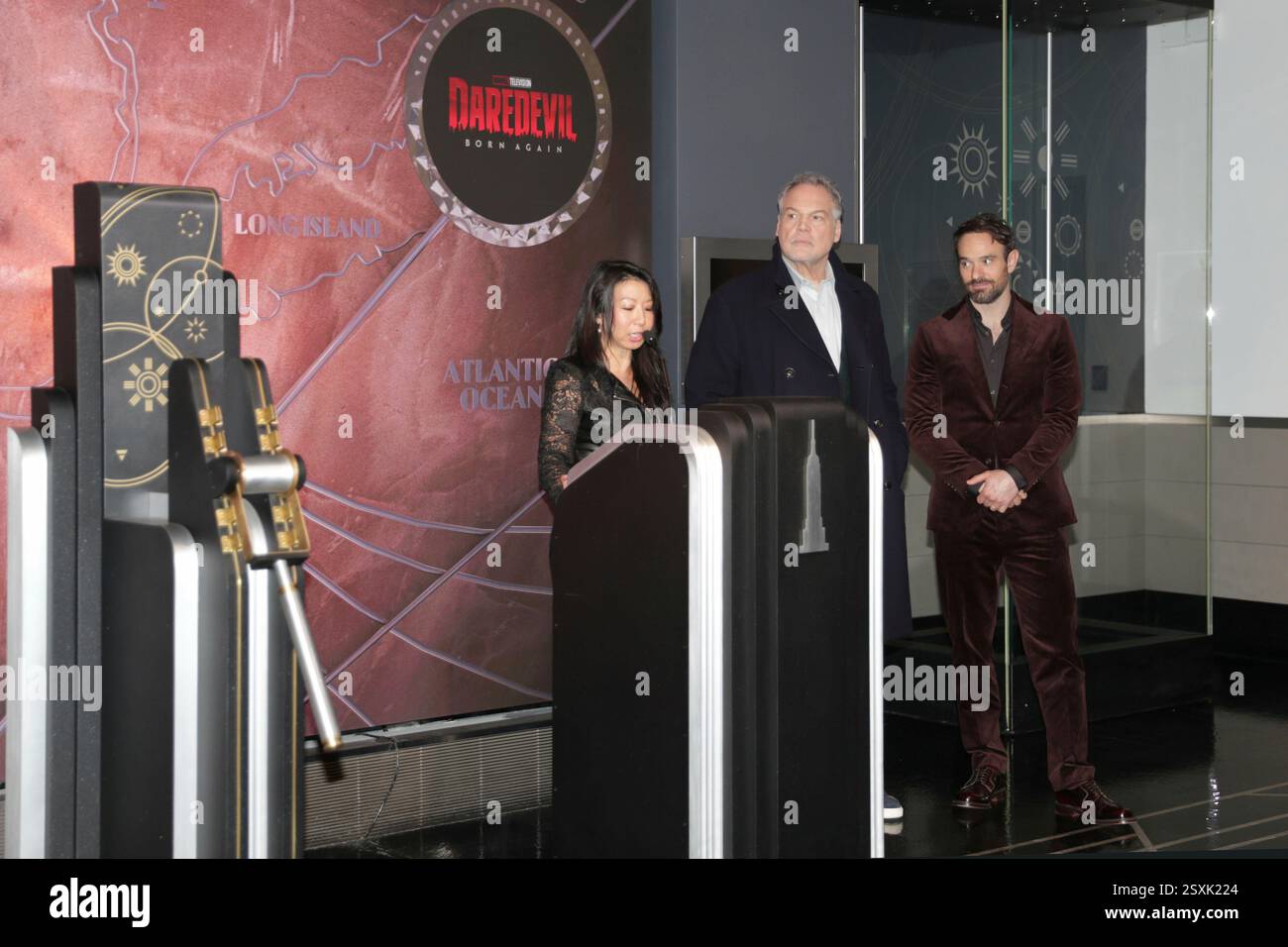 New York City. 24th Feb, 2025. NEW YORK, NEW YORK - FEBRUARY 24: Charlie Cox and Vincent D ...