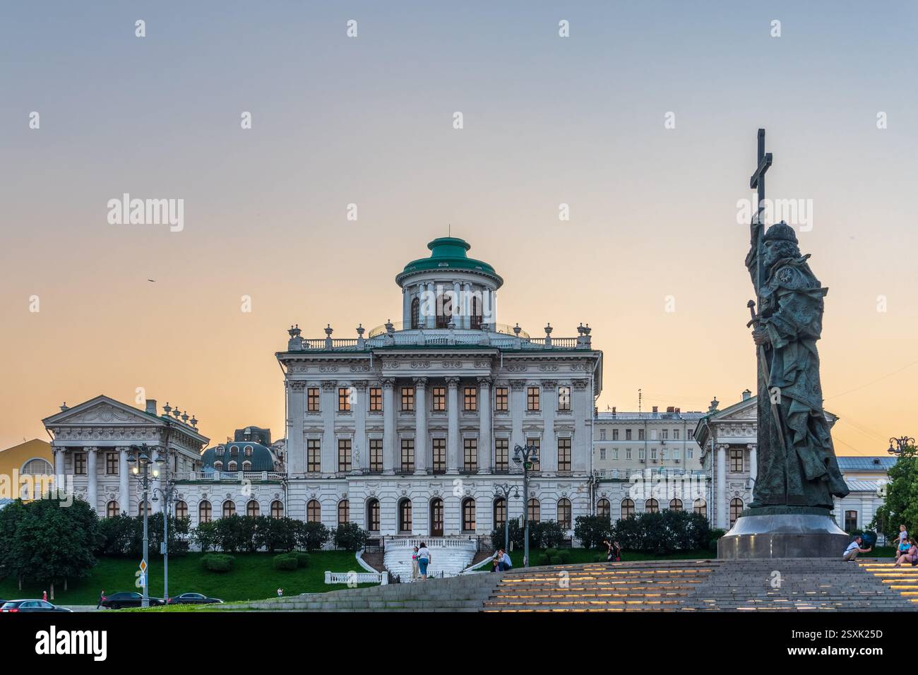 Moscow, Russia - August 03, 2023: Pashkov house, the Neoclassical ...
