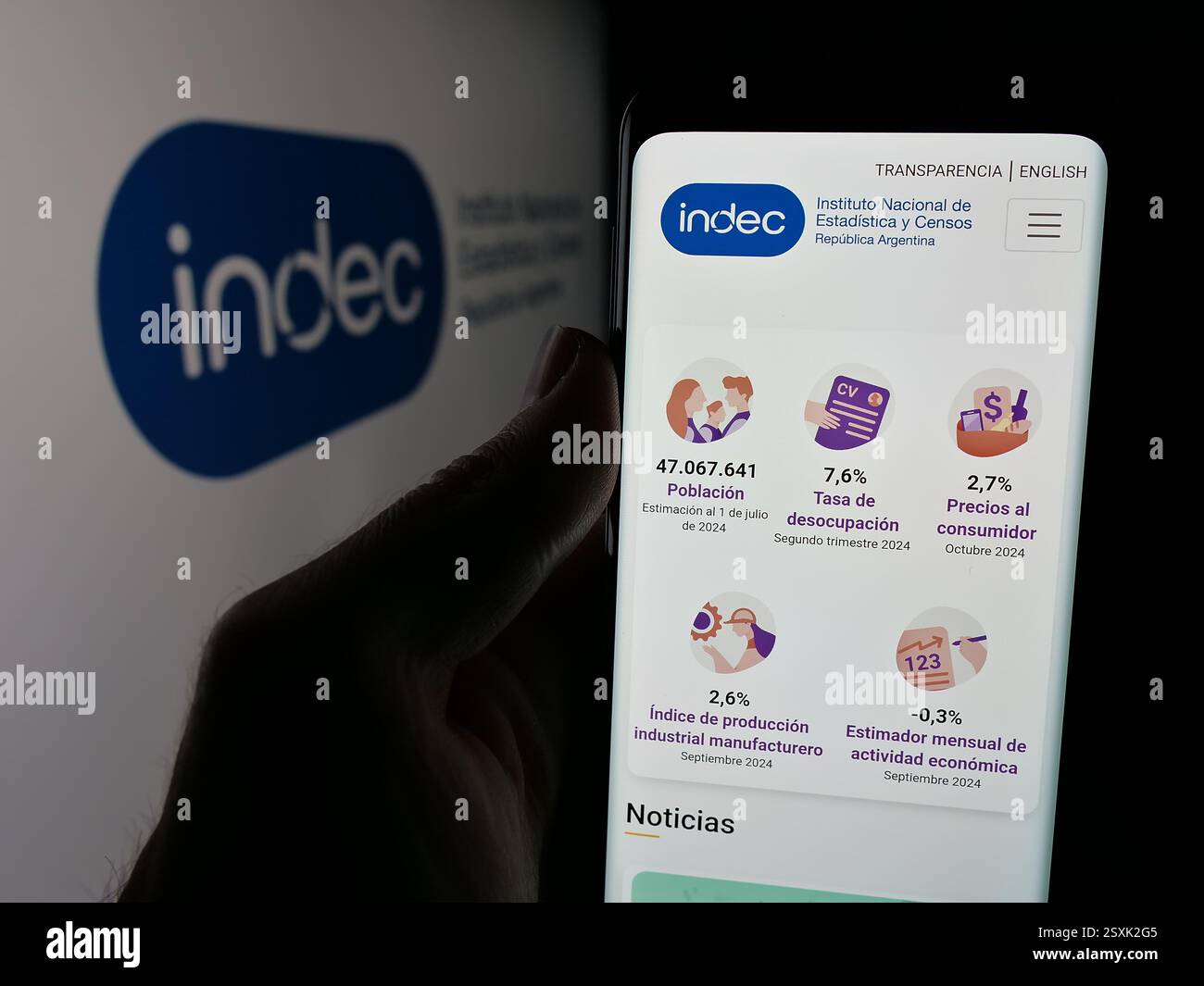 In this photo illustration, a cellphone with the webpage of Instituto ...