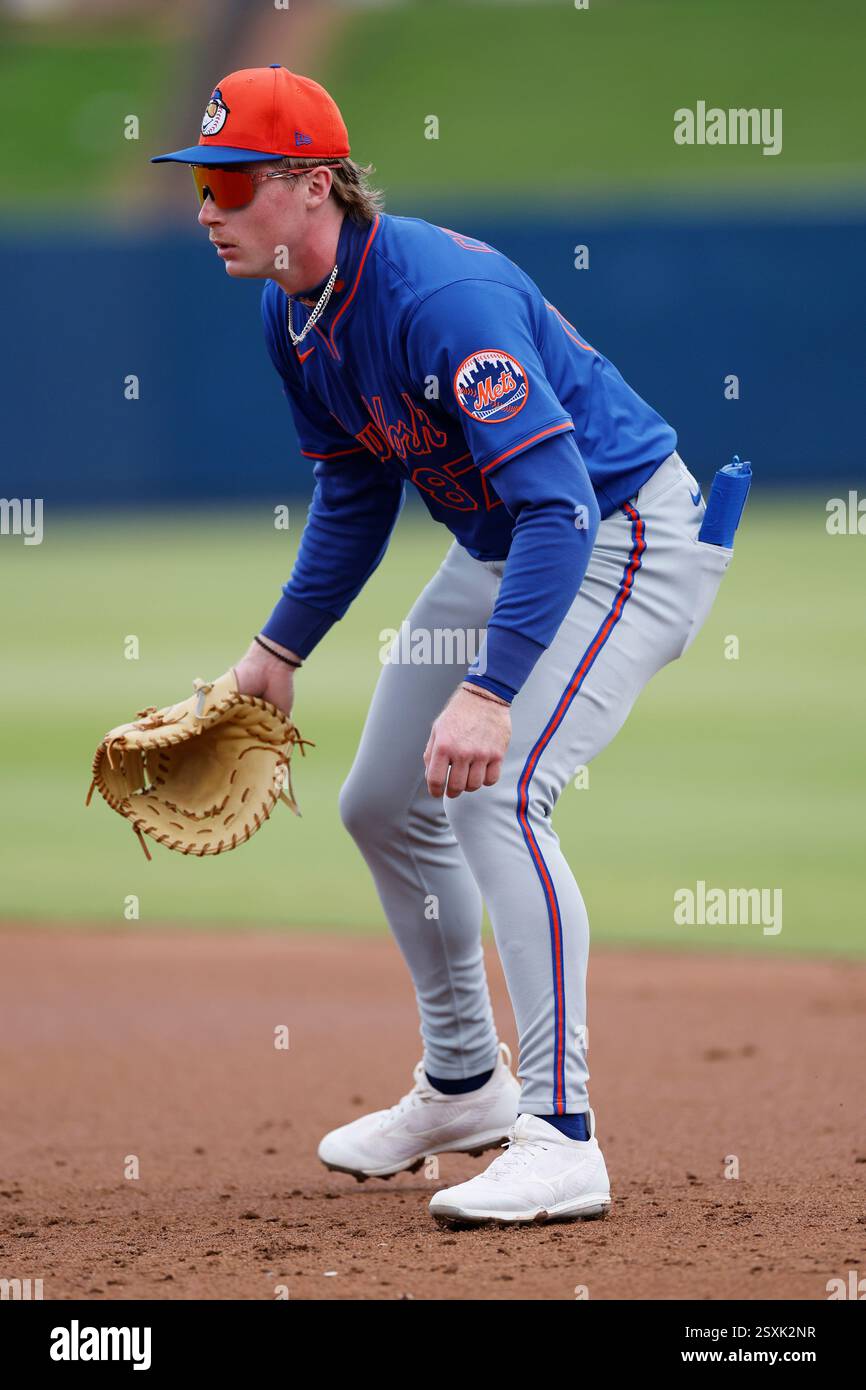 WEST PALM BEACH, FL - FEBRUARY 23: New York Mets first baseman Ryan ...