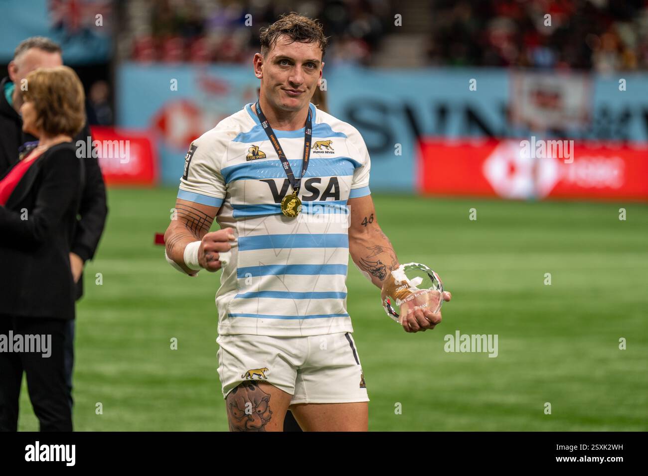 VANCOUVER, CANADA – FEBRUARY 23, 2025: Argentina rugby player Luciano ...